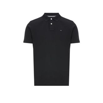 Eden Park Schlichtes Polo aus Baumwoll-Piqué - Schwarz