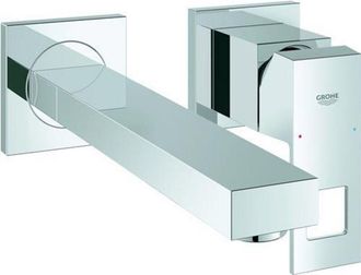 GROHE Eurocube 2-Loch-Waschtischbatterie, Wandmontage, Ausladung - Grohe