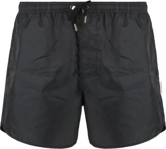 Neil Barrett Homme, Maillots de bain, Noir, Taille: XL Short de Bain Doubl&eacute; en Mesh avec Poches