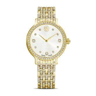 Swarovski Round Crystal-Accent Watch - - Accessories - Damen - Gelb - ONE SIZE