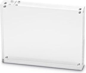 Maul Maul Bilderrahmen B7 (15x11,5x2,4 cm) | Bilderrahmen für Foto aus hochwertigem Acryl | Doppelseitiger Rahmen für Quer- und Hochformat | Ideal für Bild