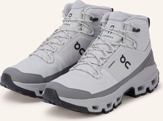 On Wanderschuhe Cloudrock Mid Wp grau