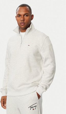 Tommy Jeans Sweatshirt DM0DM20339 Hellgrau Regular Fit