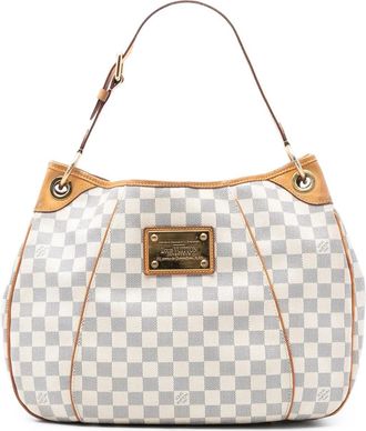 Louis Vuitton Hobo Bags - Damier Azur Galliera PM - Gr. unisize - in Wei&szlig; - f&uuml;r Damen
