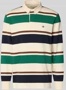 GANT Sweatshirt mit Polokragen und Label-Stitching