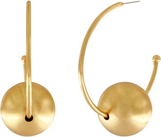 Dansk Copenhagen Tabitha Mega Ball Hoop - Femme - Accessoires - Jaune - Taille: ONE Size