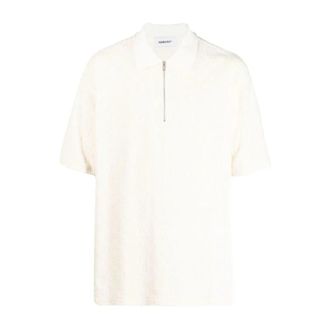 AMBUSH Monogram Sweat Half Zip T-Shirt - - Tops - Herren - Wei&szlig; - L