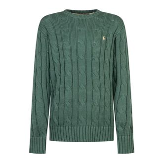 Polo Ralph Lauren Homme, Pulls, Vert, Taille: M Pull en maille torsad&eacute;e