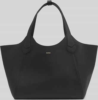 HUGO BOSS Shopper aus echtem Leder mit Label-Detail
