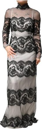 Dolce & Gabbana Femme, Robes, Noir, Taille: 34 FR Maxi Robe Fourreau