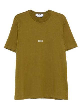 Msgm t-shirt à logo imprimé - Vert