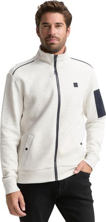 Tom Tailor Herren 1049263 Sweatjacke Mit Ärmeltasche, 38677 - Soft Buttercream Melange, XXL EU