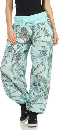 Malito more than fashion Malito Femme Pantalon Motifs Harems Bloomers Baggy 3485 (Menthe)