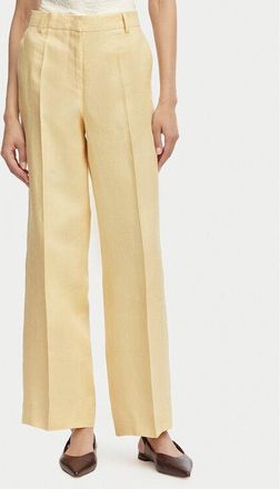 Max Mara Stoffhose Malizia 2615131112 Gelb Straight Fit