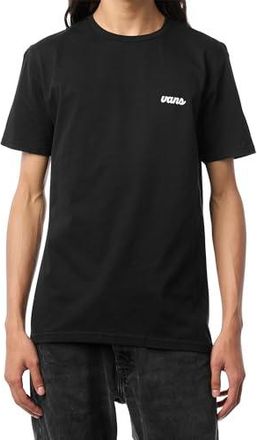 Vans T-Shirt Scripted SS pour Homme, Noir/Blanc, XL, Noir/Blanc, XL