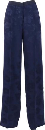 Forte_Forte Femme, Pantalons, Bleu, Taille: 40 FR Pantalone Vita Alta Jaquard Fluido Bouquet