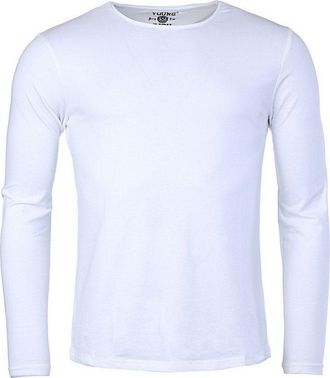 Young & Rich Langarmshirt Herren Uni Basic Longsleeve Rundhals Unterziehshirt 2002 3er pack (3er-Pack, 3-tlg., 3er-Pack) Rundhalsauschnitt unifarben langarm slim f