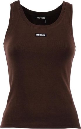 Rotate Rotate Birger Christensen, Femme, Tops, Brun, Taille: 40 FR Adanne Tank Top