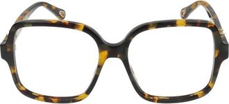 Chloé Femme, Accessoires, Brun, Taille: 54 MM Monture optique carrée