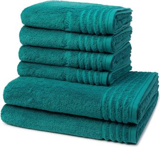 Vossen 6 teiliges Frottier-Set - Vienna Style Supersoft (4 X Handtuch 2 X Duschtuch im Set) - 620 g/m2 - Baumwolle - Frottee - saugstark - weich und flauschi