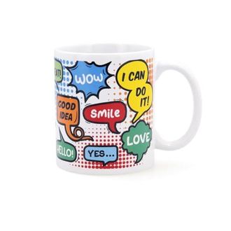 Quid Comic Mug Keramik, 33 cl Mehrfarbig