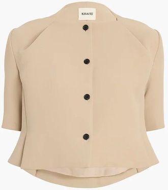 Khaite Femme, Vestes, Beige, Taille: 40 FR Garret Jacket