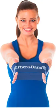 Theraband Übungsband Loop - 7,6 cm x 20,5 cm (B x L), Ø 13 cm 13 cm, Blau | Sehr schwer, OneSize