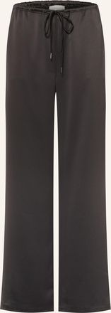 Juvia Marlenehose Florens Aus Satin grau