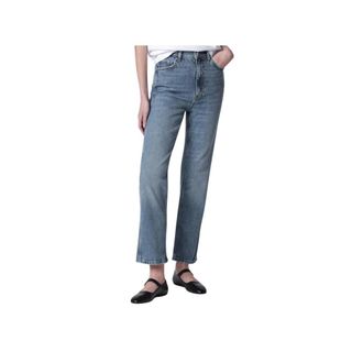 Anine Bing Jean Droit Inspir&eacute; Vintage - Femme - Jeans - Bleu - Taille: W27