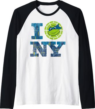 Teenage Mutant Ninja Turtles TMNT Teenage Mutant Ninja Turtles Street NYC klassisches Logo Raglan