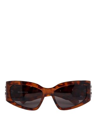 Balenciaga Lunettes De Soleil - Marron