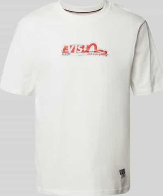 Evisu T-Shirt mit Label-Print