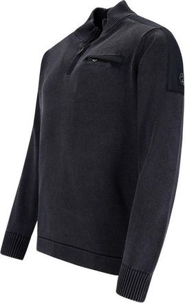 Hajo Strickpullover Washer-Pullover mit Nylonbesätzen