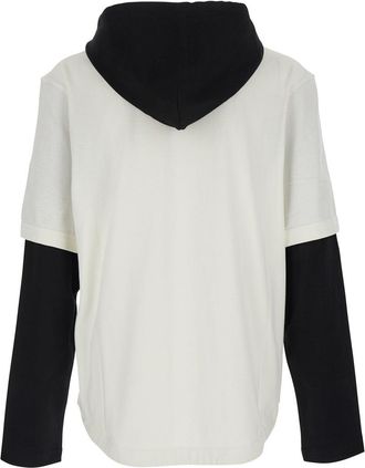 Jacquemus Mens T-Shirt Le Tshirt Letro Ml White-Black Cotton White/black