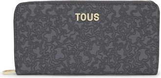 Tous Tous Damen Billetera M. KAOS Mini Lines Gris Oscuro Reisezubehör-Brieftasche, dunkelgrau