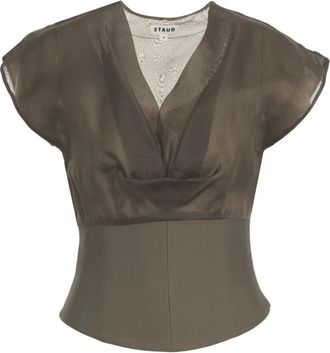 Staud Staud, Damen, Blusen & Hemden, Grün, XSGröße