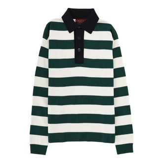 Gucci Gestreiftes Poloshirt - - Tops - Herren - Mehrfarbig - L