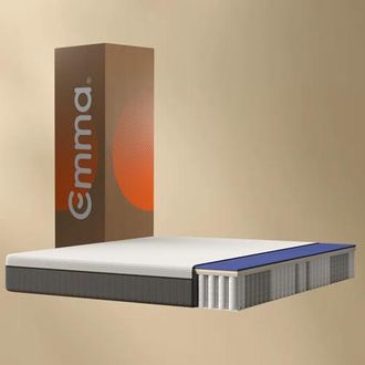 Emma Matelas Hybrid II | Mousse à mémoire de Forme et Ressorts ensachés | 140x190 cm | Hauteur 25cm | Moyen-Ferme (H7) | Soutien à 7 Zones | Ergonomique | 
