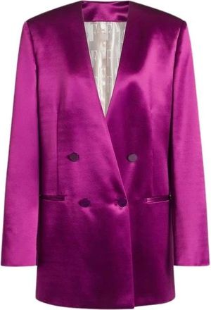 Alberta Ferretti Femme, Vestes, Violet, Taille: 36 FR Manteaux
