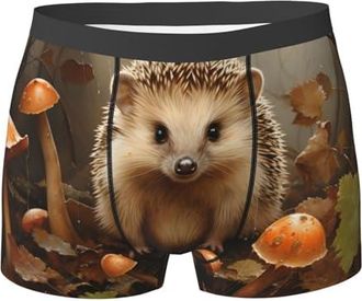 Generic Ceinture &Eacute;lastique Boxer Champignon H&eacute;risson Mignon,Anti-Irritation Uomo Boxers sans &Eacute;tiquette Cale&ccedil;on Boxeur