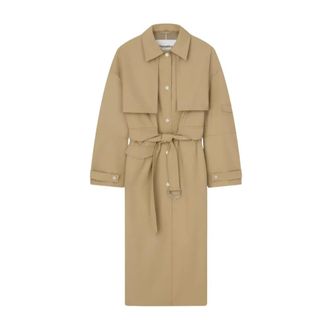 Nanushka Elinor Single-Breasted Trench - - Coats - Damen - Beige - XS