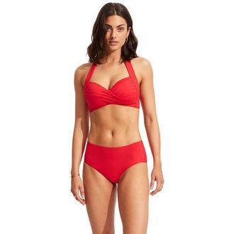 Seafolly Damen Bikinihose Seafolly Collective Wide Side Retro