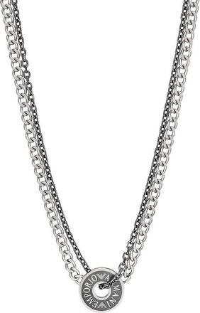 Emporio Armani Herren-Halskette aus silbernem Edelstahl, EGS3093040