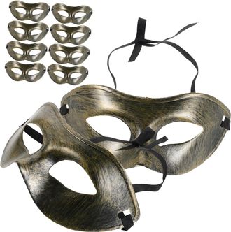 Garneck 15 Stück Teiliges Vintage Venetianisches Halbgesichts-Masken- Antike Cosplay Party Masken für Herren und Damen Stilvolle Maskerade Accessoires für Hal