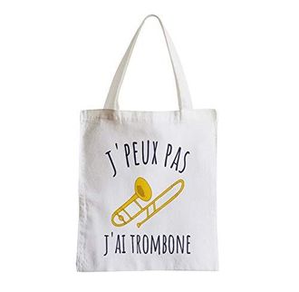 Fabulous Grand Sac Shopping Plage Etudiant JPeux Pas Jai Trombone Musique Orchestre Cuivre Jazz
