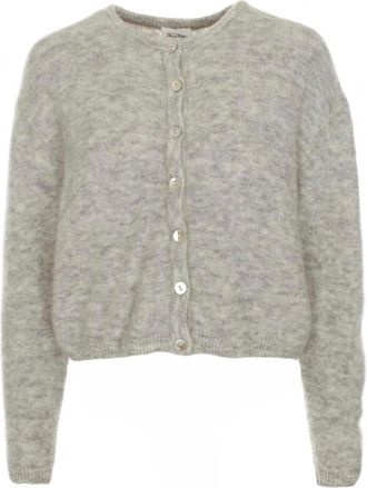 American Vintage Femme, Pulls, Gris, Taille: 38 FR Cardigans