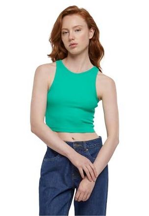 Urban Classics Haut c&ocirc;tel&eacute; pour femme, coupe courte, coupe ajust&eacute;e, disponible dans de nombreuses couleurs, tailles XS &agrave; 5XL, Ferngreen, XXXXL