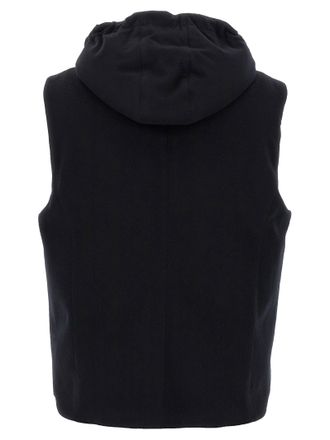 Brunello Cucinelli Padded Wool Vest - Black