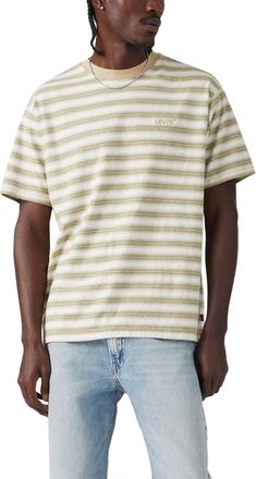 Levi's Herren Red Tab Vintage T-Shirt Break Stripe Paloma Heather Multicolor L