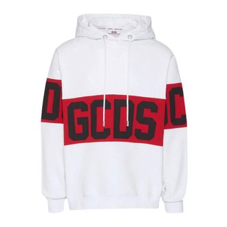 GCDS Gcds, Herren, Sweatshirts & Hoodies, Wei&szlig;, 2XLGr&ouml;&szlig;e